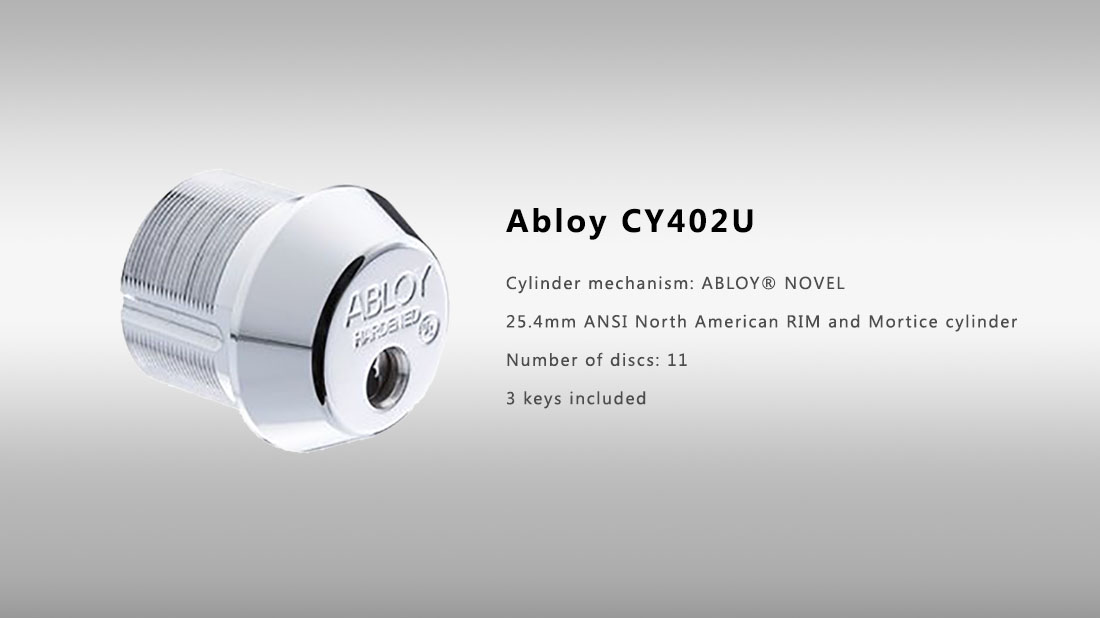 Abloy CY402U c/w 3 Keys - Hong Kong Security Centre